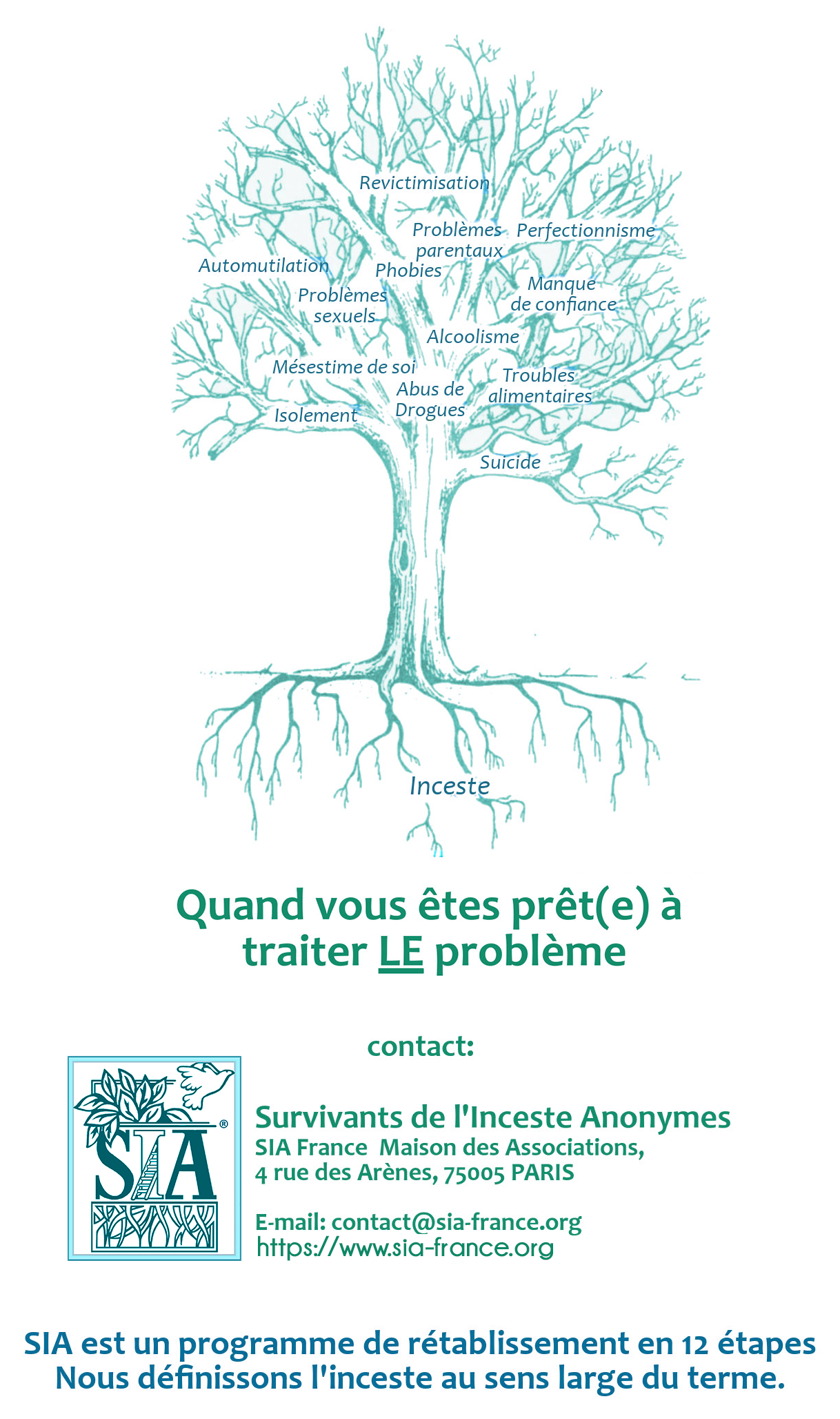 Bienvenue à SIA France – Survivants de l'Inceste Anonymes SIA France